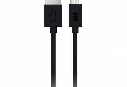 Кабель Borasco USB - mini-USB, 1м, черный