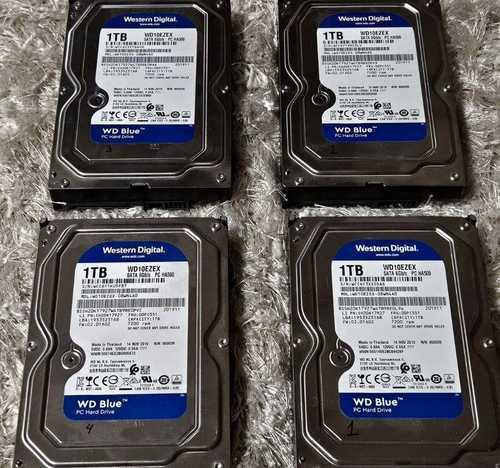 Жесткий диск WD Blue 1TB (HDD, SATA III, 3.5")