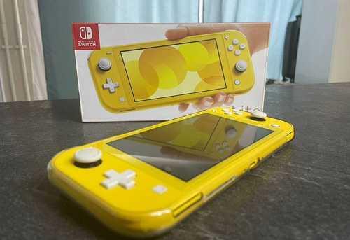 Nintendo Switch Lite жёлтая (прошитая) + sd 256gb