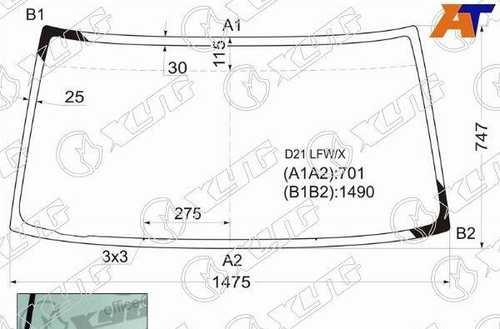 Стекло лобовое nissan datsun