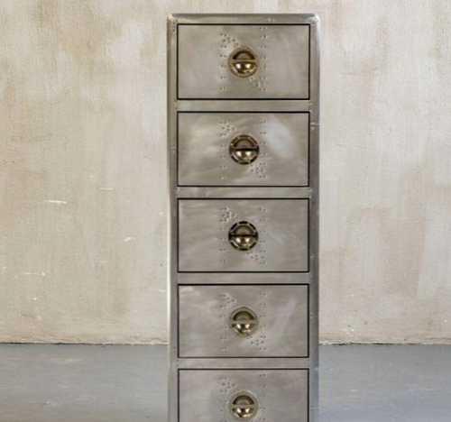 Тумба silver age 5 drawer aluminum