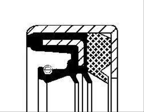 Сальник редуктора 110,2x145x10/12 FPM вал curso