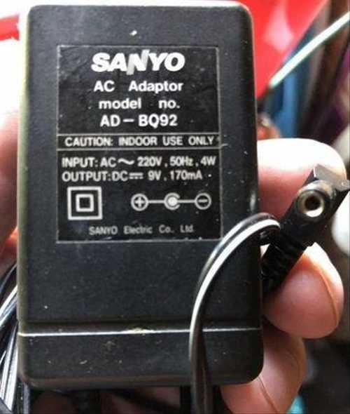 Блок питания sanyo AD-B092 9V 170mA