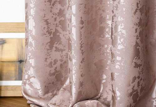 Шторы мрамор Версаль розовый новые пошив