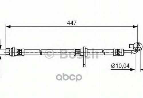 Шланг тормозной bosch Honda CRV 07 L447 перед