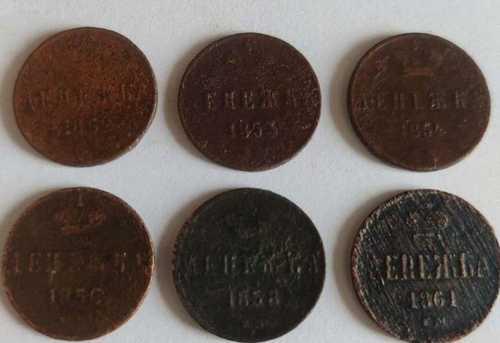 57) 5 коп 1730 и Мелкие монеты Российской Империи