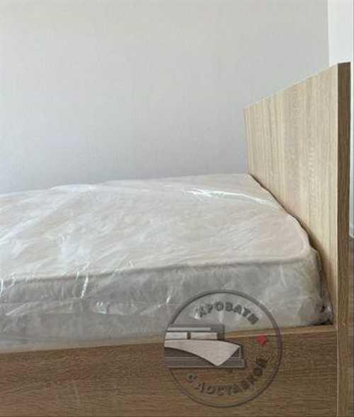 Кровать двуспальная с матрасомкровать с матрасомкр