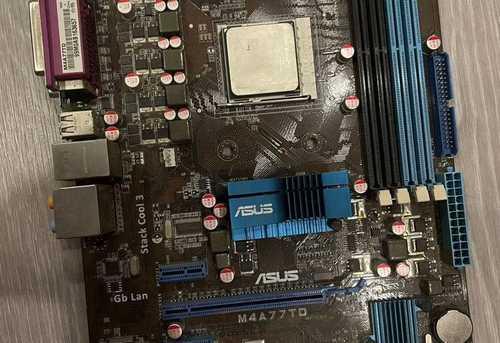 Asus m4a77td+amd athlon 2+озу 2 гб+бп dexp на 450