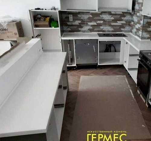 Столешница под раковину из камня м2