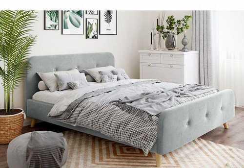 Кровать Плиди 140 Velvet Grey