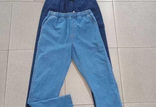 Мужские летние джинсовые брюки на резинке W32-42