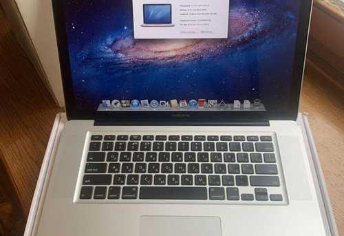 MacBook Pro 15 (2010), 512 ГБ, Core i7, 2.66 ГГц, RAM 6 ГБ, GeForce GT 330M 0.5 ГБ