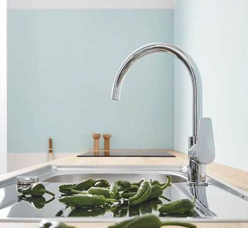 Смеситель для кухни grohe BauEdge, хром (31367001)