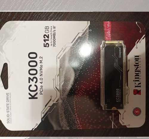 Ssd m2 kingston kc3000 512Gb