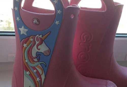 Crocs резиновые сапоги размер J2