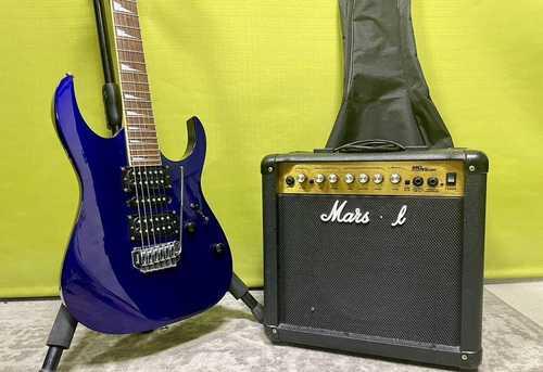 Электрогитара Ibanez с комбиком Marshall