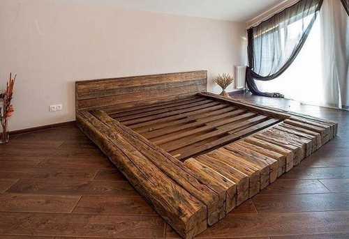 Кровать из старого дуба