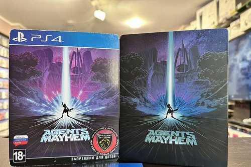 Agents Of Mayhem Steelbook PS4, русская версия бу