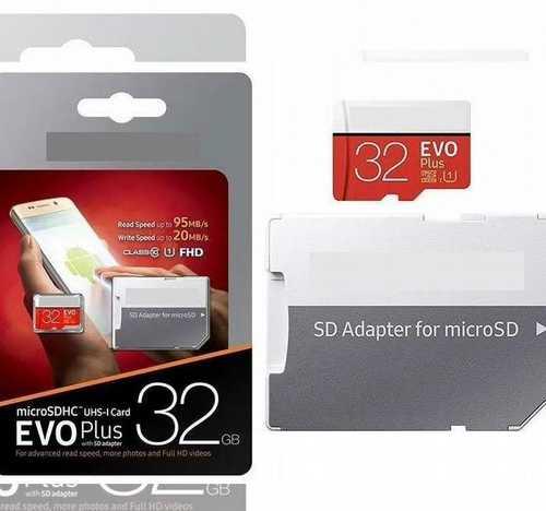 EVO Plus microSD Карта Памяти 32гб