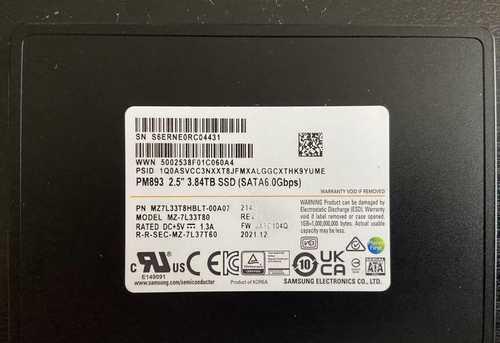 SSD samsung PM893 3.84TB SATA