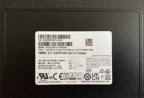 SSD samsung PM893 3.84TB SATA