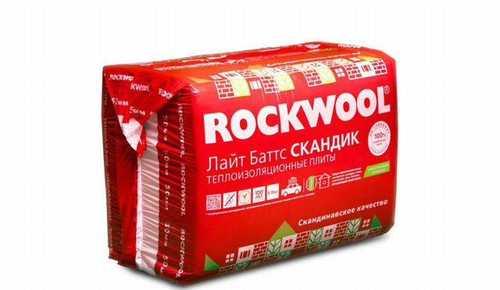 Rockwool lite баттс скандик 800х600х100мм. а