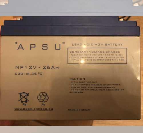 Аккумулятор apsu NP 12-26