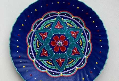 Тарелка с татарским орнаментом,подарок,сувенир