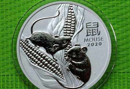 2020 год Крысы (Мыши ) серебро Лунар III
