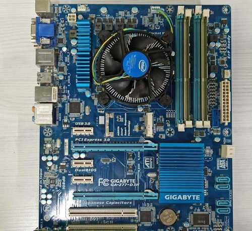 Связка мп Gigabyte GA-Z77-D3H + 8Gb DDR3 + G2020