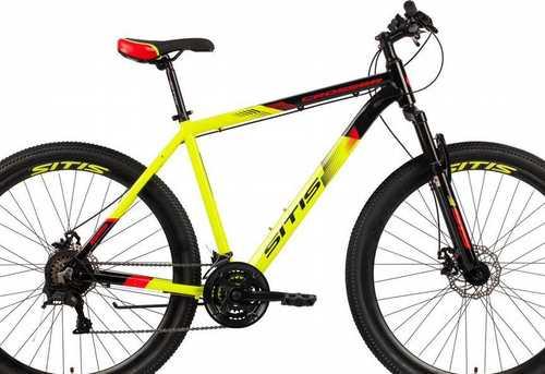 Велосипед sitis crosser 29" (2023) Black-Yellow-Re