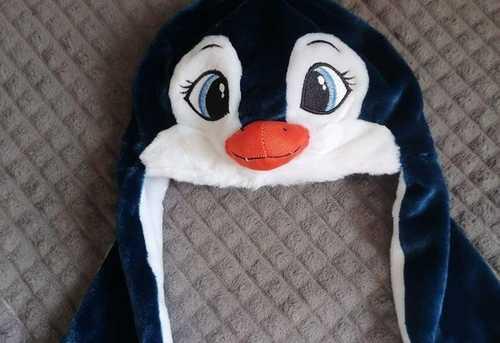 Новогодняя шапка пингвинчик