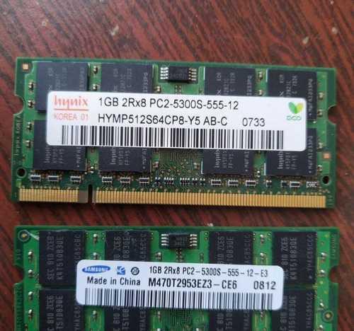 Оперативная память ddr2 для ноутбука 1gb