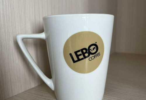Новая брендированная кружка "Lebo coffee" 330 мл