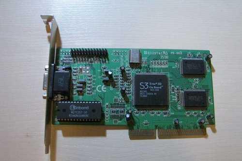 Видеокарта S3 Trio 3D AGP 2MB VGA (86C365)