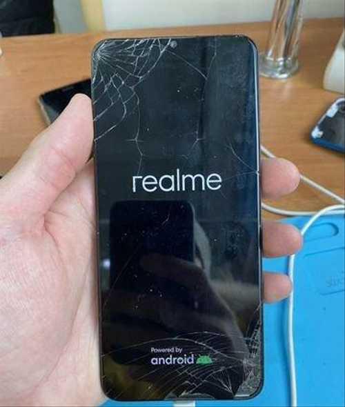 Битый Дисплей для Realme C3