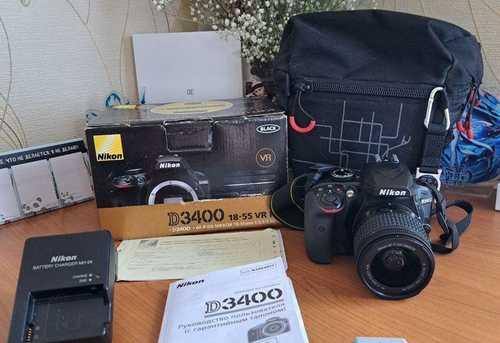 Зеркальный фотоаппарат Nicon D3400