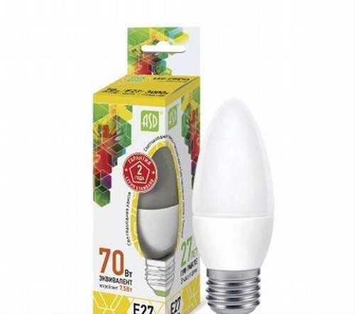 Лампа сд LED-свеча-standard 7.5W 230V Е27 675Lm ут