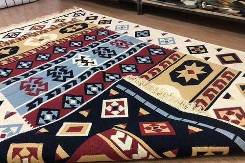 Двухсторонние ковры в этно стиле 120*180