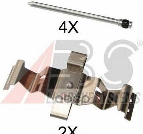 Комплектующие колодки дискового тормоза ABS 735
