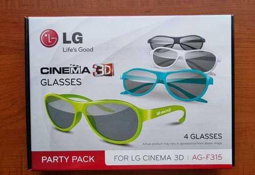3D очки LG AG-F315 Cinema Glasses -4 шт