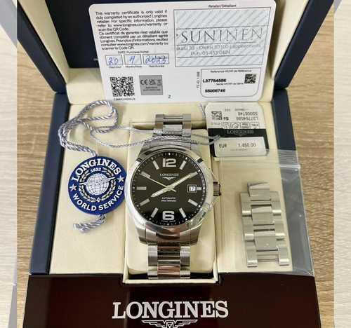 Мужские часы Longines Conquest 39mm