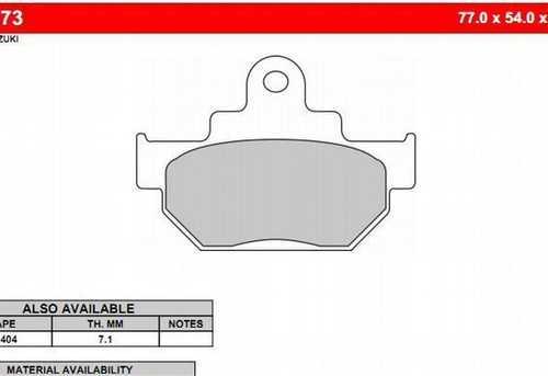 FDB673 Тормозные колодки дисковые moto, блистер 2