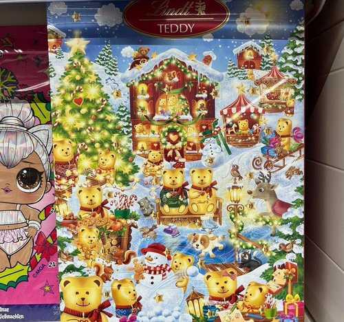 Адвент календарь lindt teddy