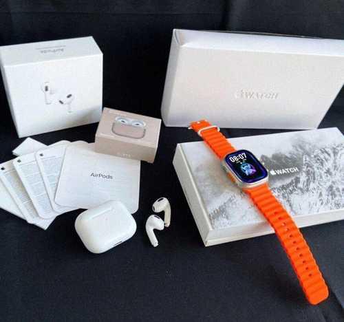Часы Apple Watch 9 Ultra2 49mm   AirPods 3