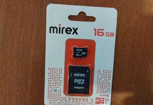 Карта памяти microsdhc Mirex 16GB
