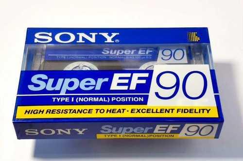 Аудиокассета sony super EF 90