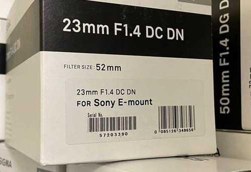Объектив Sigma 23mm F1.4 DC DN Contemporary SonyE