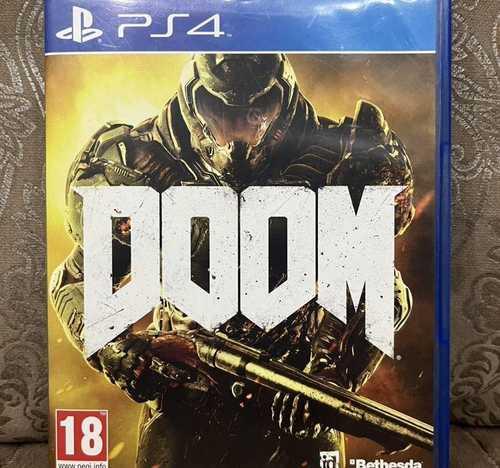 Игра для playstation ps4, doom, дум