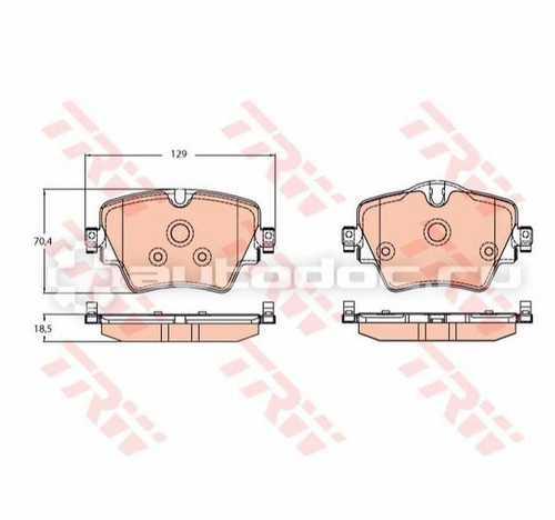 Тормозные колодки передние TRW GDB2098 на BMW и mi